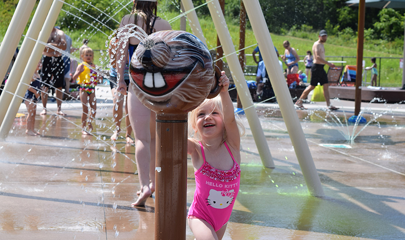 Blue Mound State Park Splashpad - Landscape Architecture - Ayres