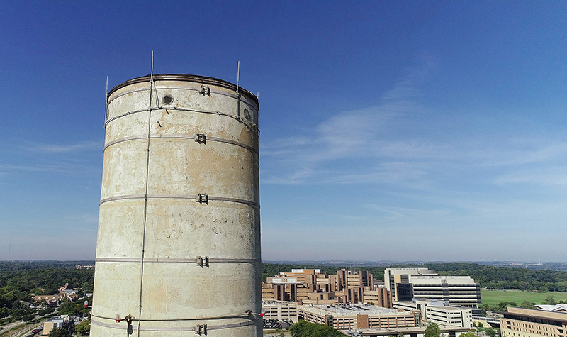 Heating Plant Smokestack Inspections - Structural Inspection - Ayres