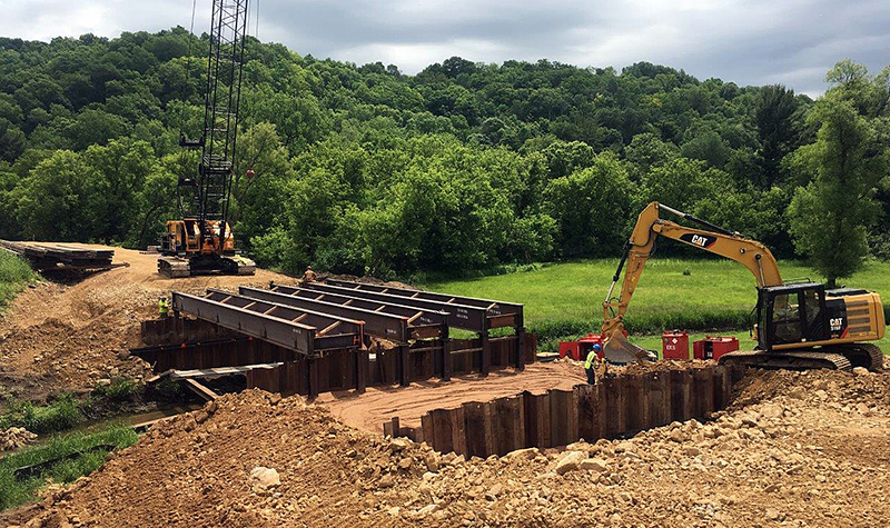 USH 10 Over Plum Creek Bridge - Roadway Design - Ayres